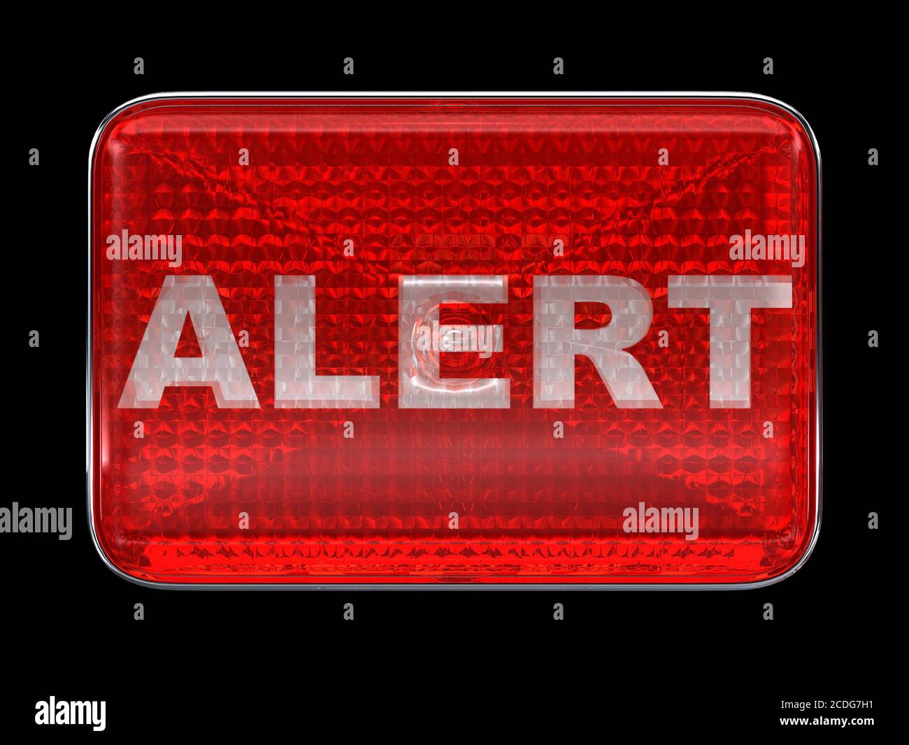Alert button or headlight isolated Stock Photo - Alamy