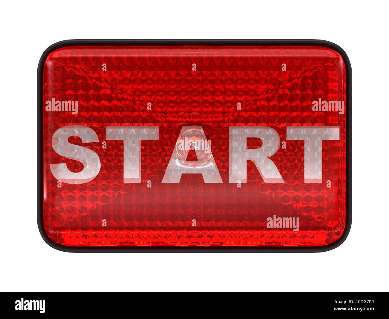 Red start button Cut Out Stock Images & Pictures - Alamy