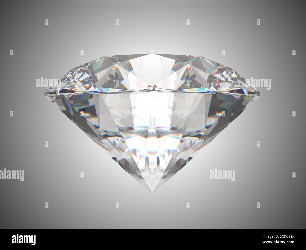 Side view of brilliant cut diamond Stock Photo - Alamy