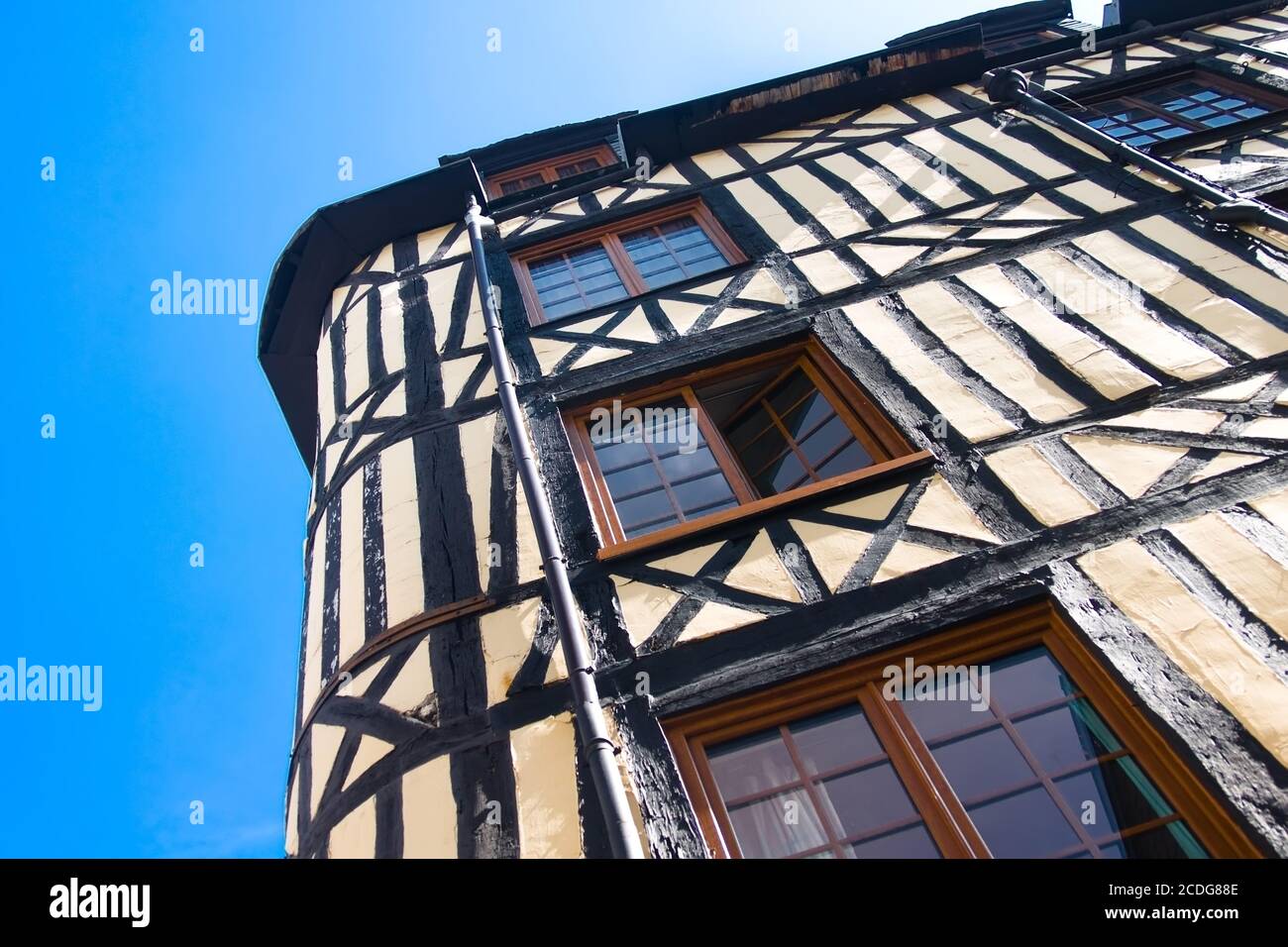 Studwork house in Rouen Stock Photo - Alamy