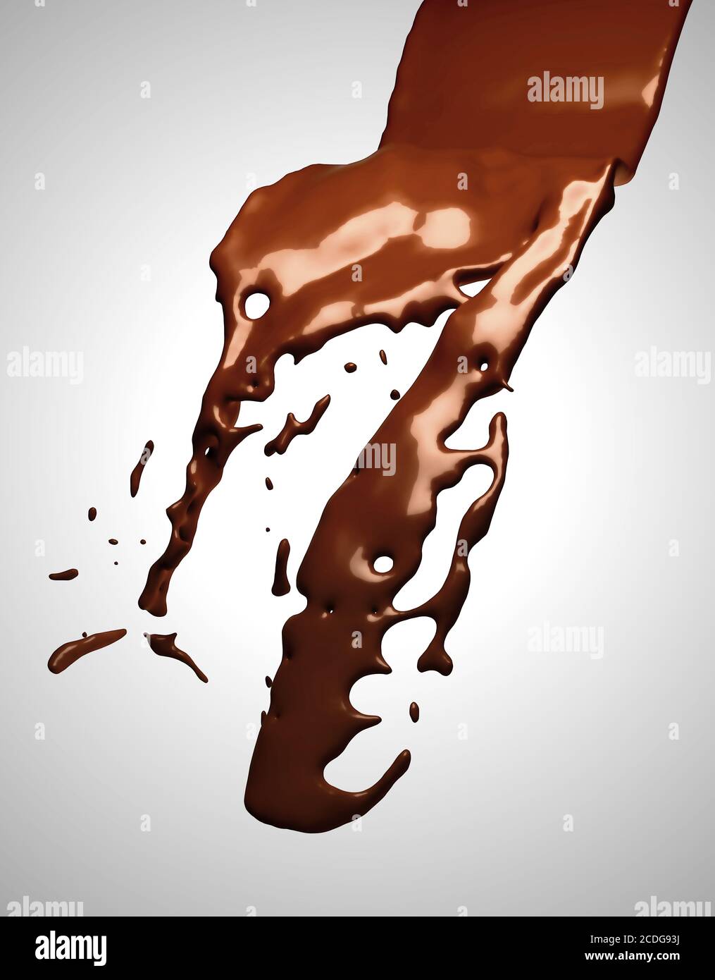 Hot Liquid chocolate flow Stock Photo - Alamy