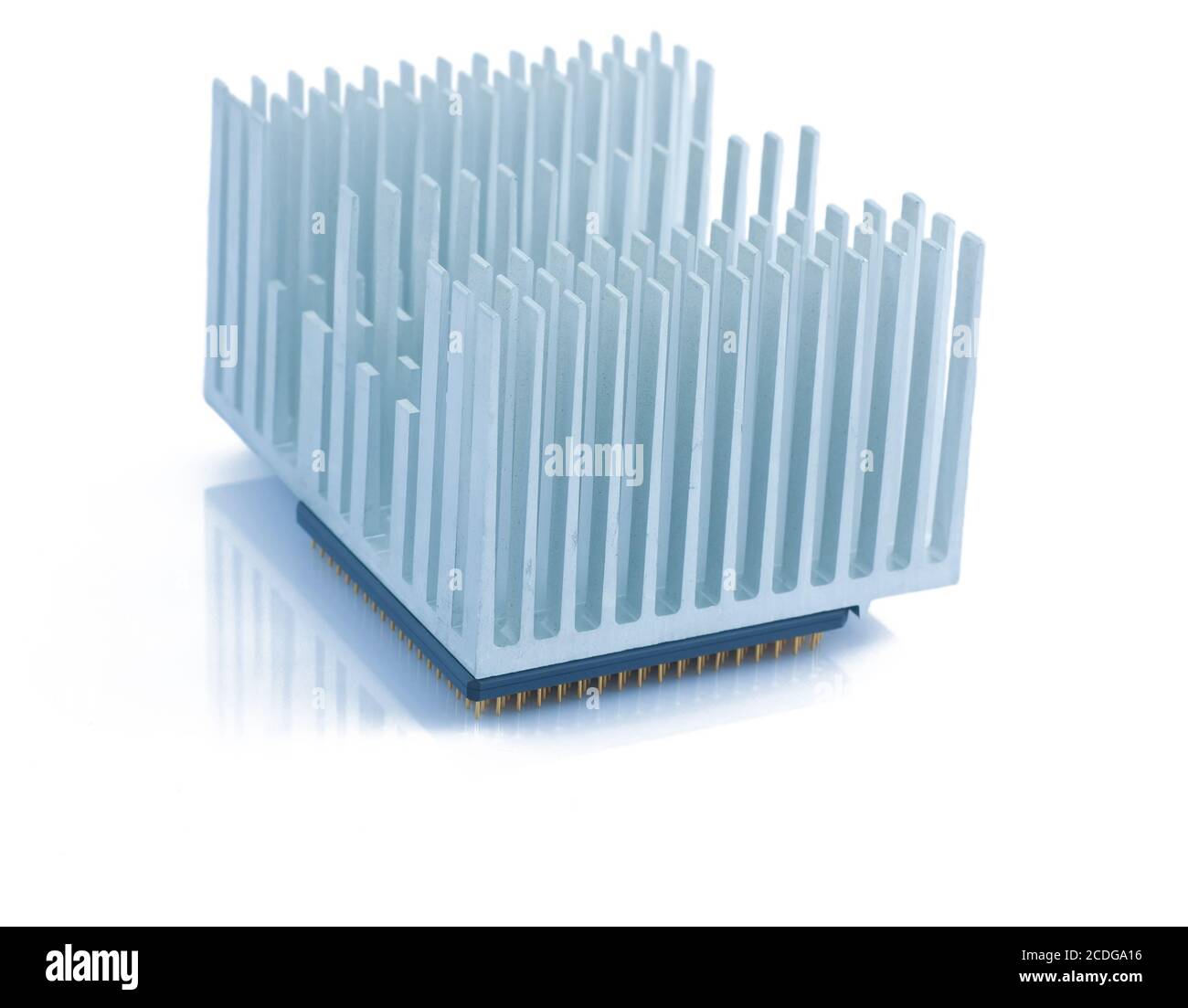 Processor and aluminium cooling system Stock Photo - Alamy