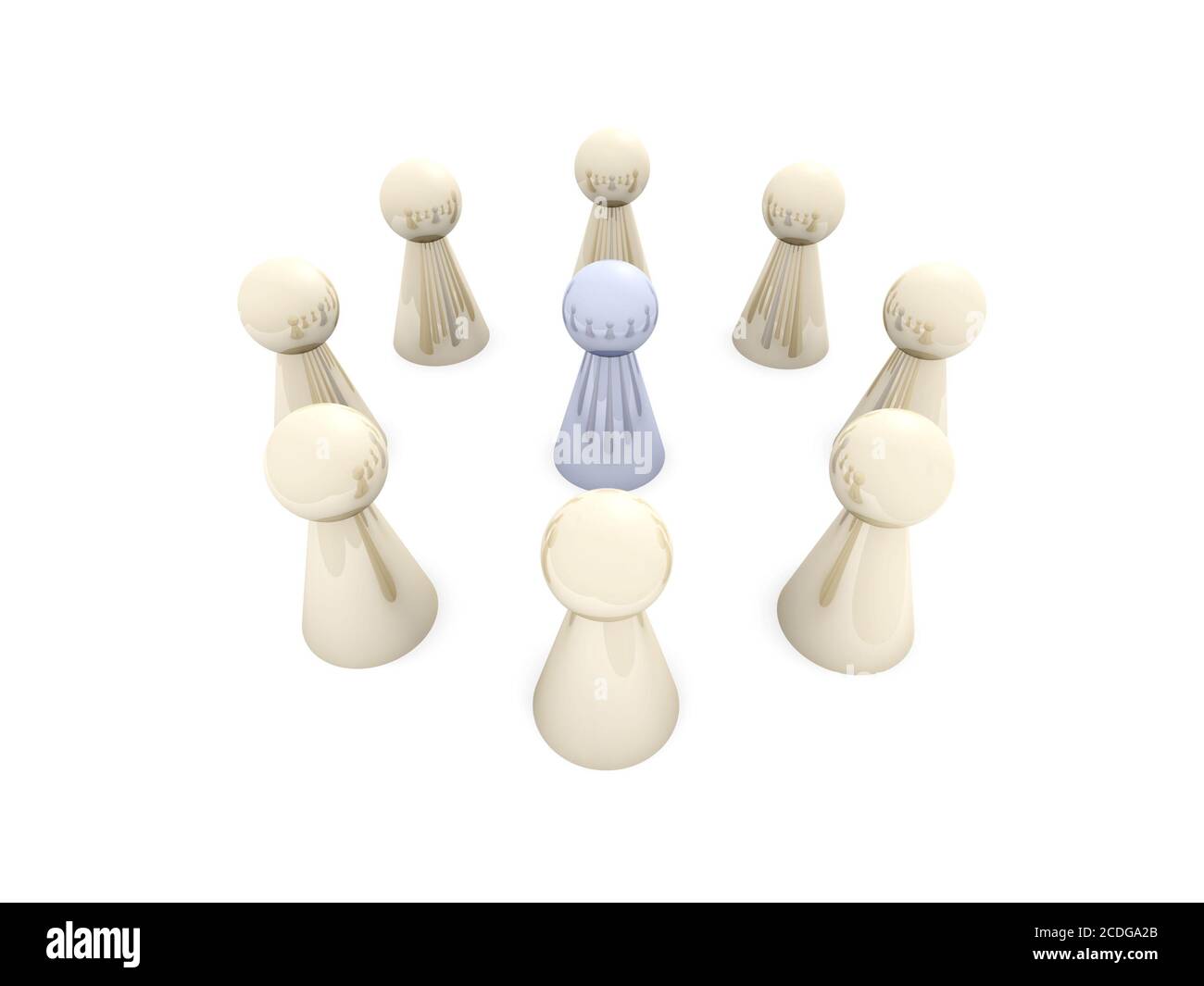 One in the middle Stock Photo - Alamy