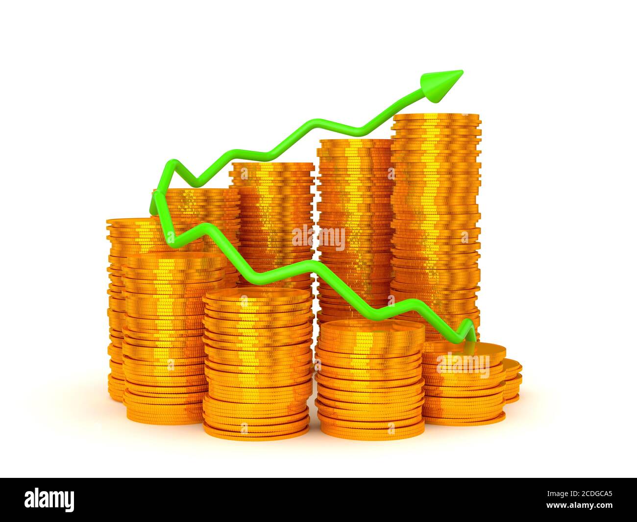 Green graph money hi-res stock photography and images - Alamy
