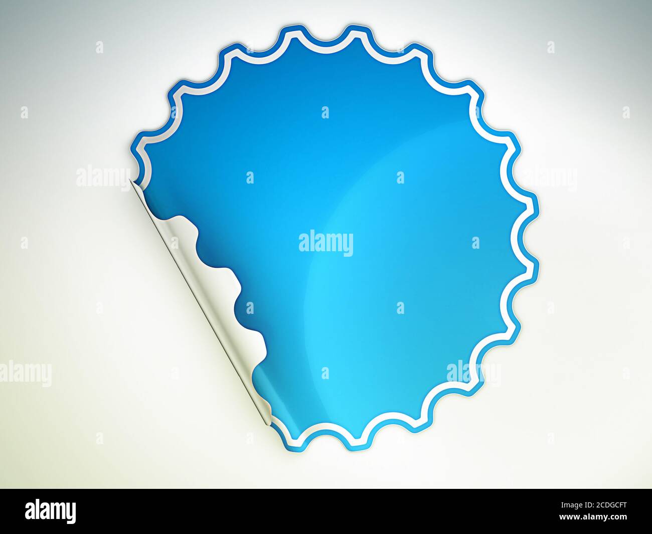 Blue round bent label hi-res stock photography and images - Alamy