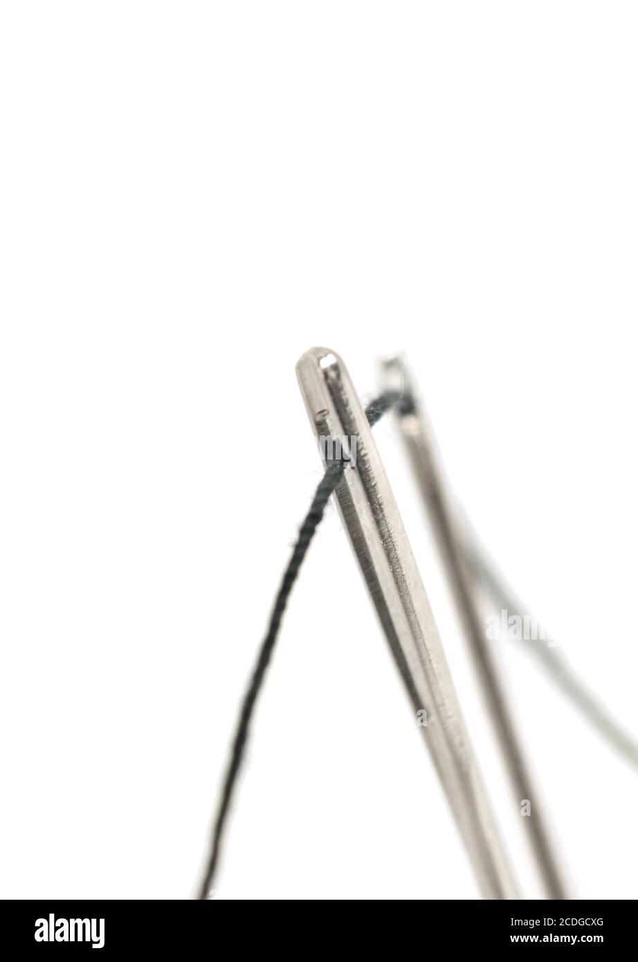 Macro of Two needles Stock Photo - Alamy