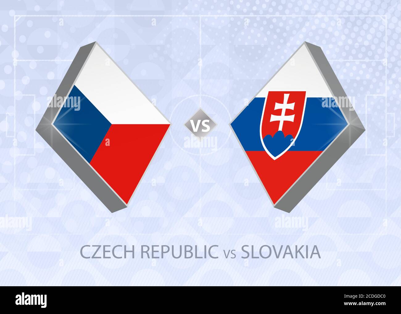 Czech Republic vs Slovakia, League B, Group 2. European Football ...