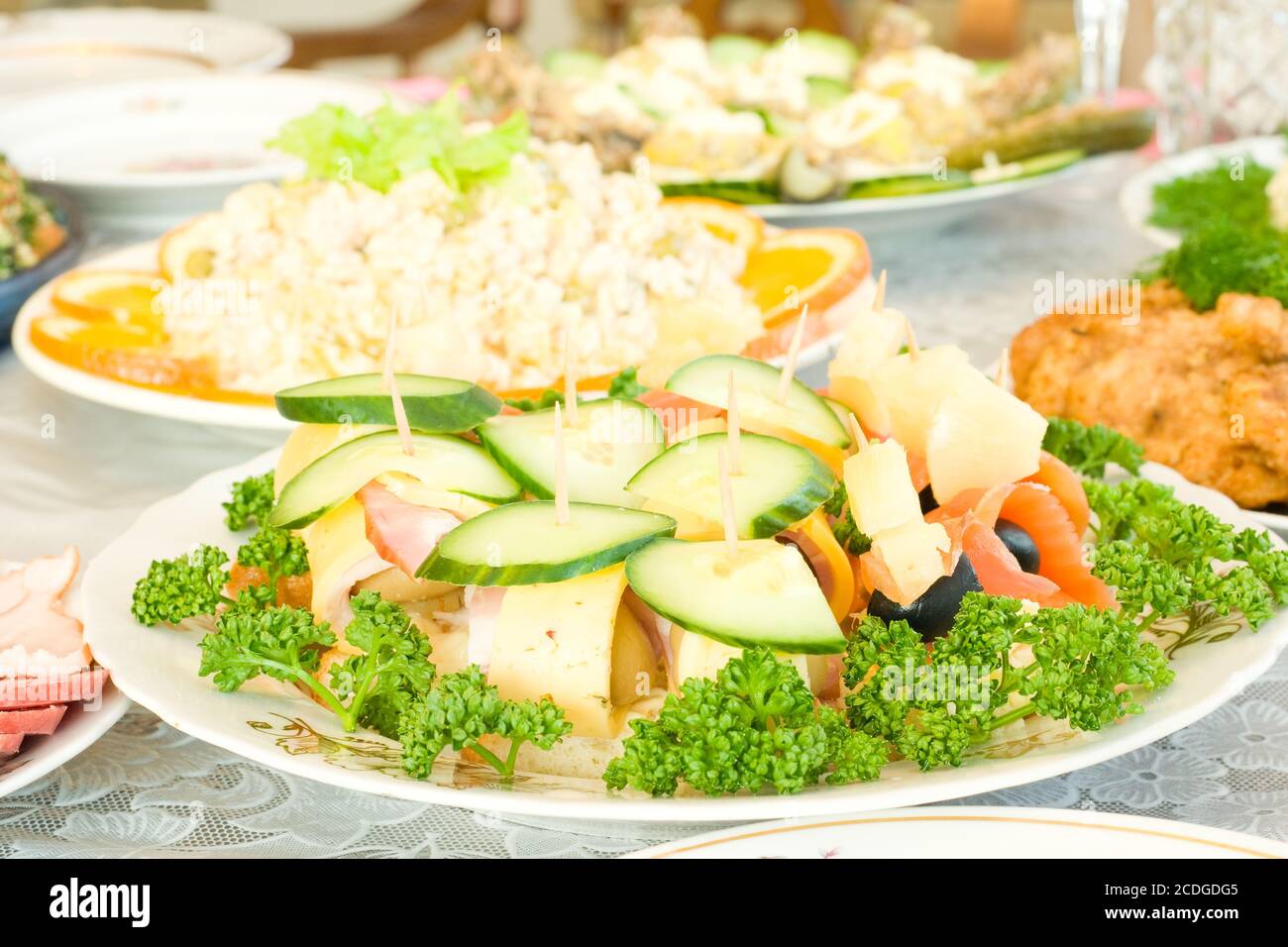 Banquet in the restaurant Stock Photo - Alamy