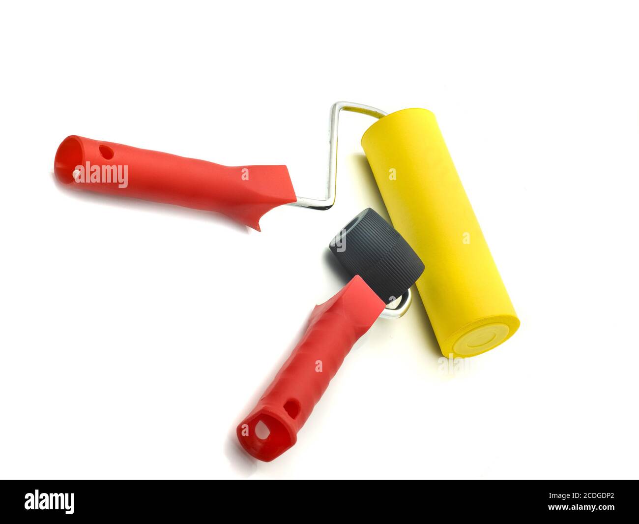 Renovation - Two rollers over white background Stock Photo - Alamy
