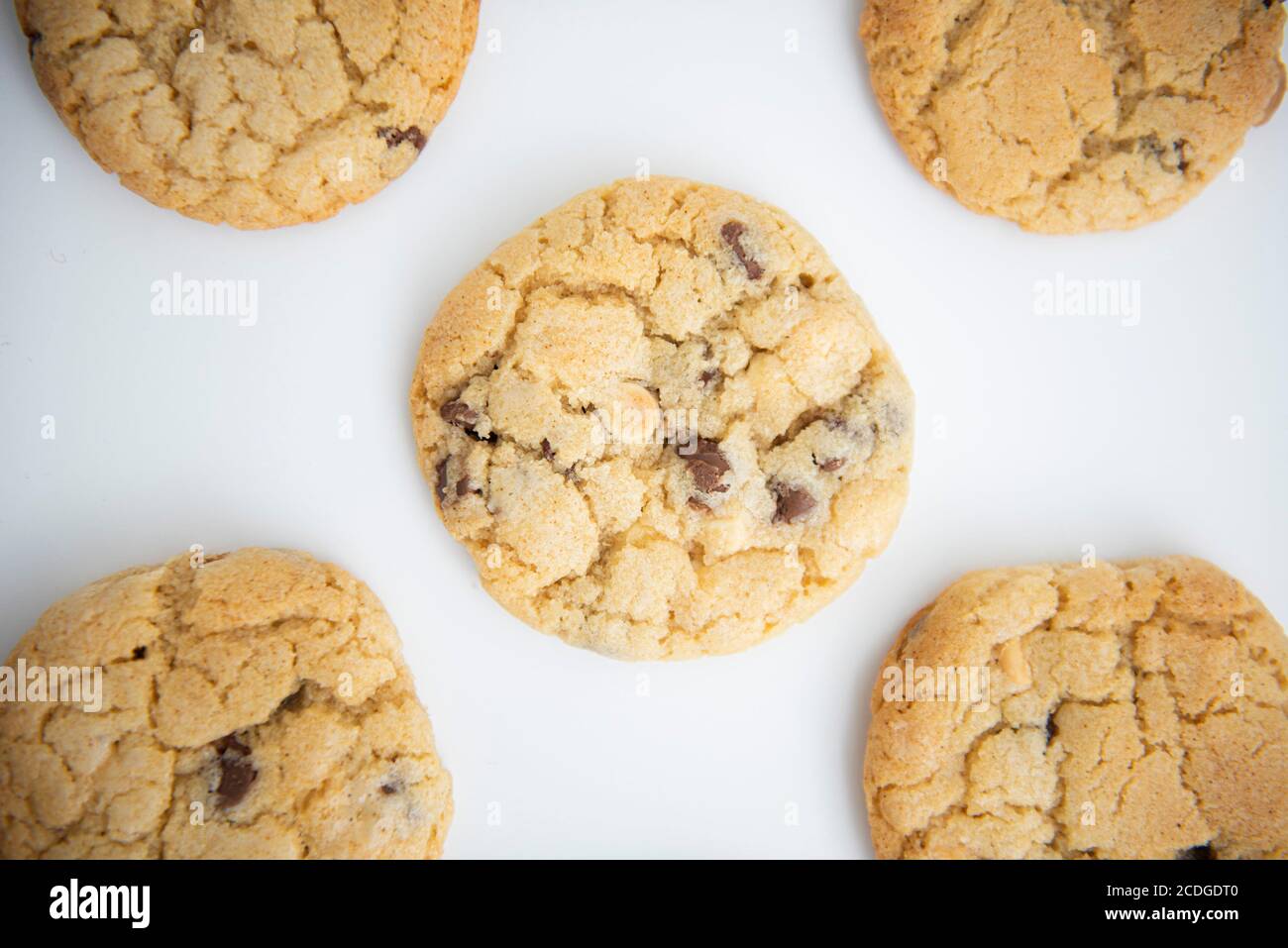 Homemade Choc Chip Cookies Stock Photo - Alamy