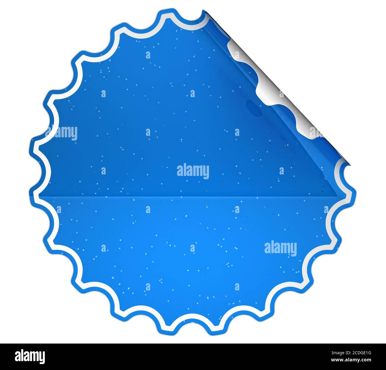 Blue badge sticker hi-res stock photography and images - Alamy