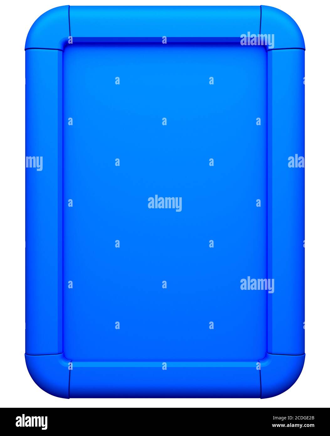 Blue advertising lightbox isolated Stock Photo - Alamy