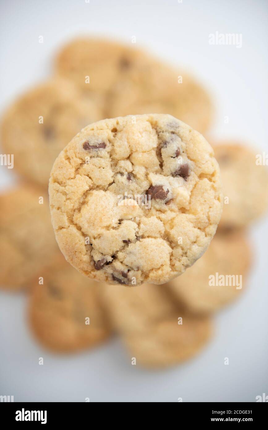 Homemade Choc Chip Cookies Stock Photo - Alamy