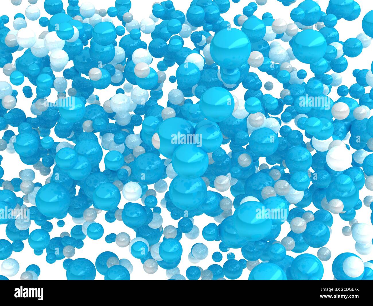 Blue and white orbs isolated on white Stock Photo - Alamy