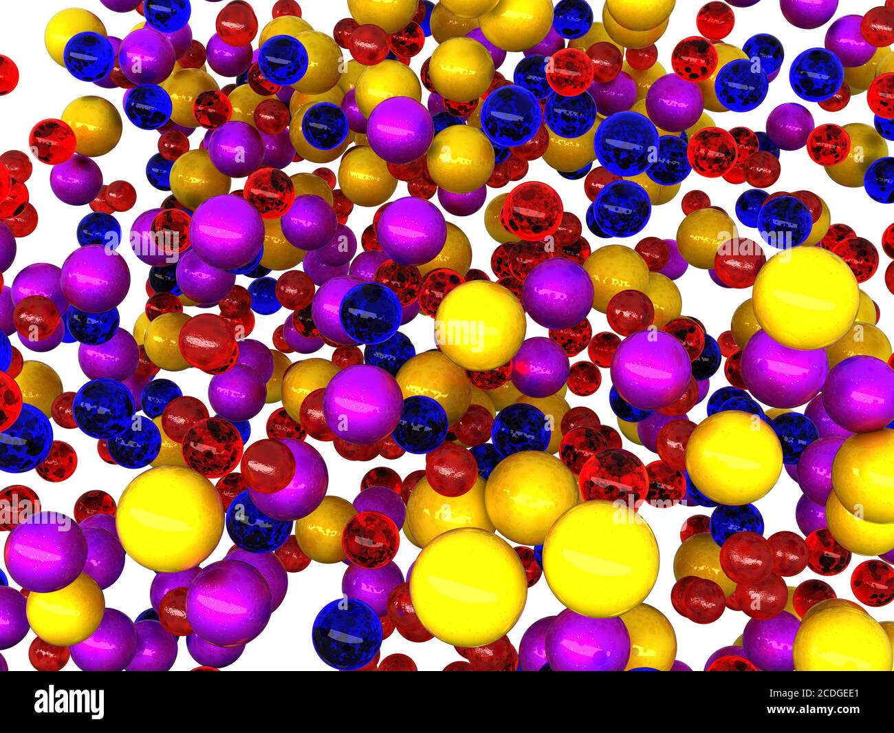 Many colorful balls isolated on white Stock Photo - Alamy