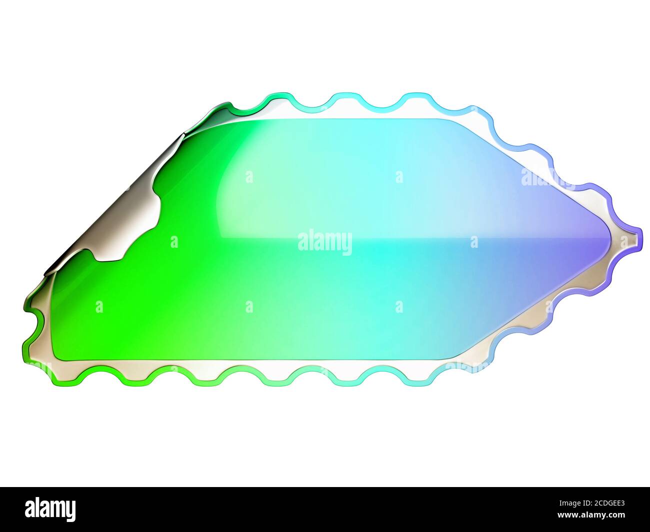 Colorful jagged sticker or label Stock Photo - Alamy
