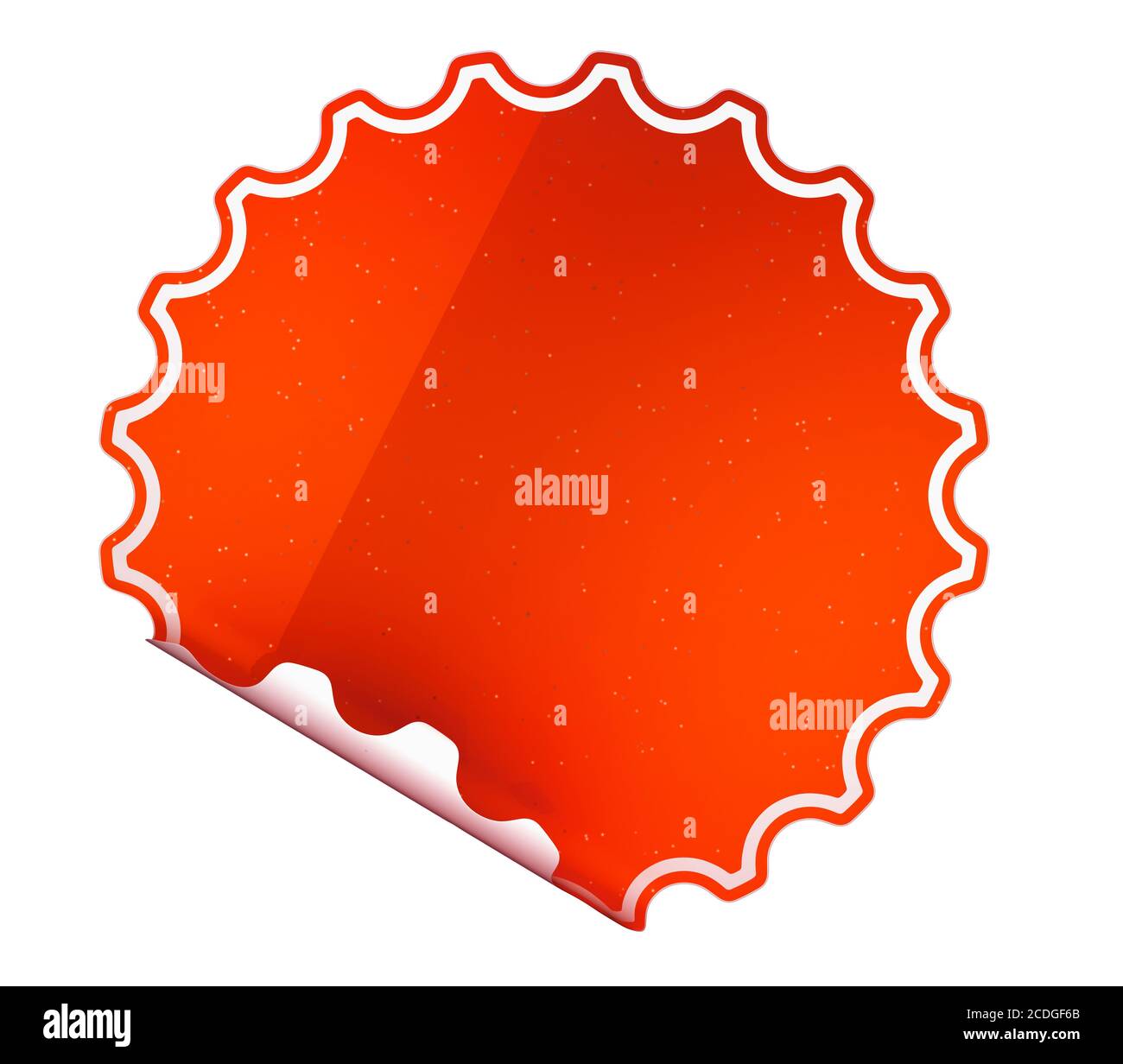 Round red sticker hi-res stock photography and images - Alamy