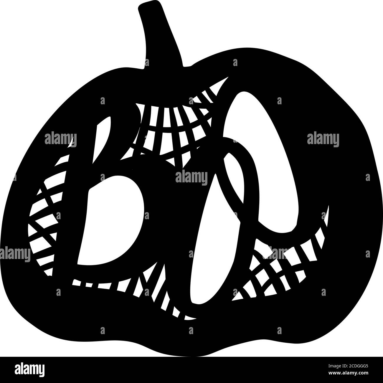 Laser cutting template pumpkin for Halloween. silhouette pattern Stock ...
