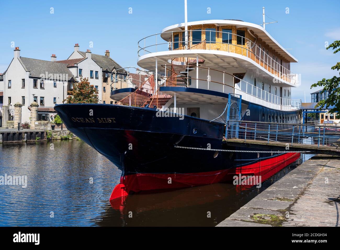 Former luxury yacht “Ocean Mist” undergoing conversion to floating ...