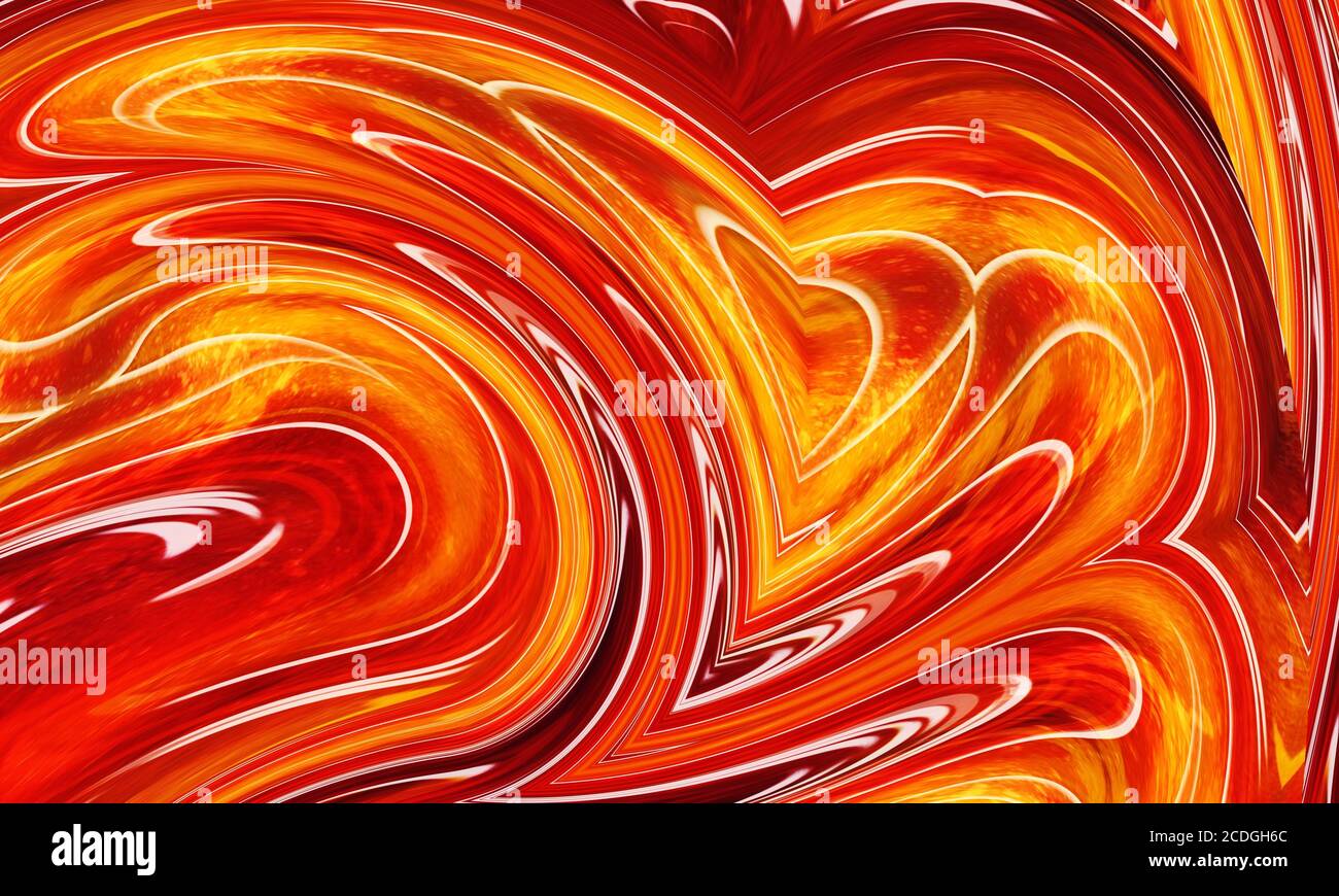 Beautiful vibrant illustration in red color for cool background or ...