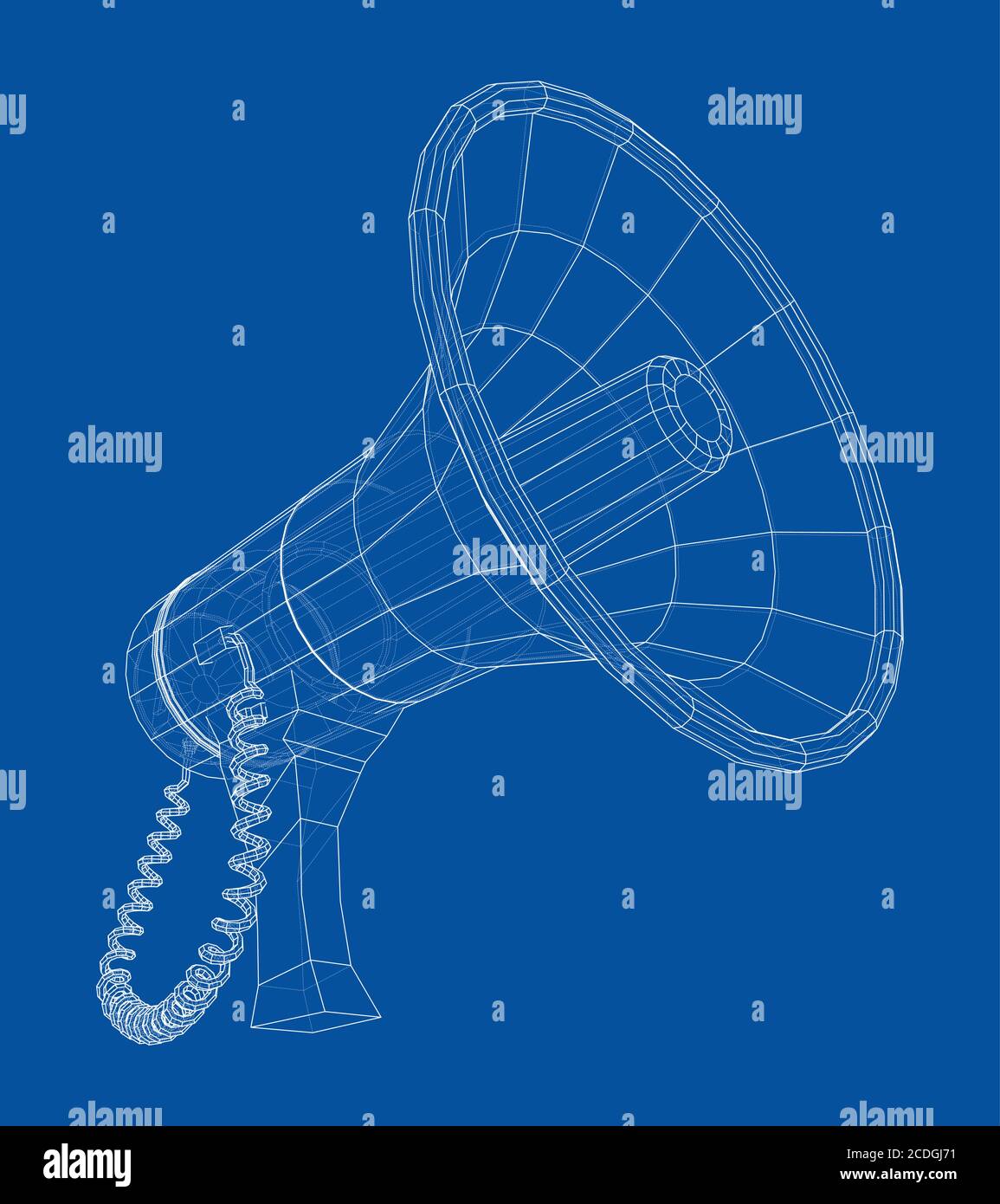 Megaphone concept outline. Vector Stock Vector Image & Art - Alamy