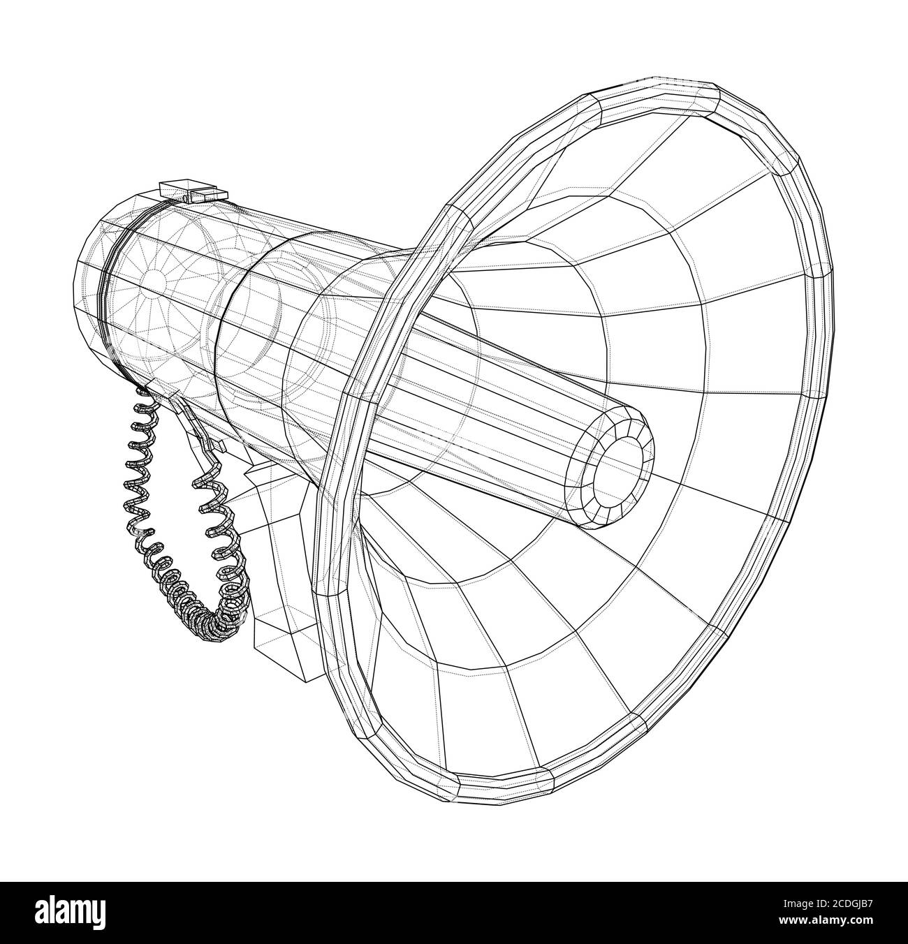 Megaphone concept outline. Vector Stock Vector Image & Art - Alamy