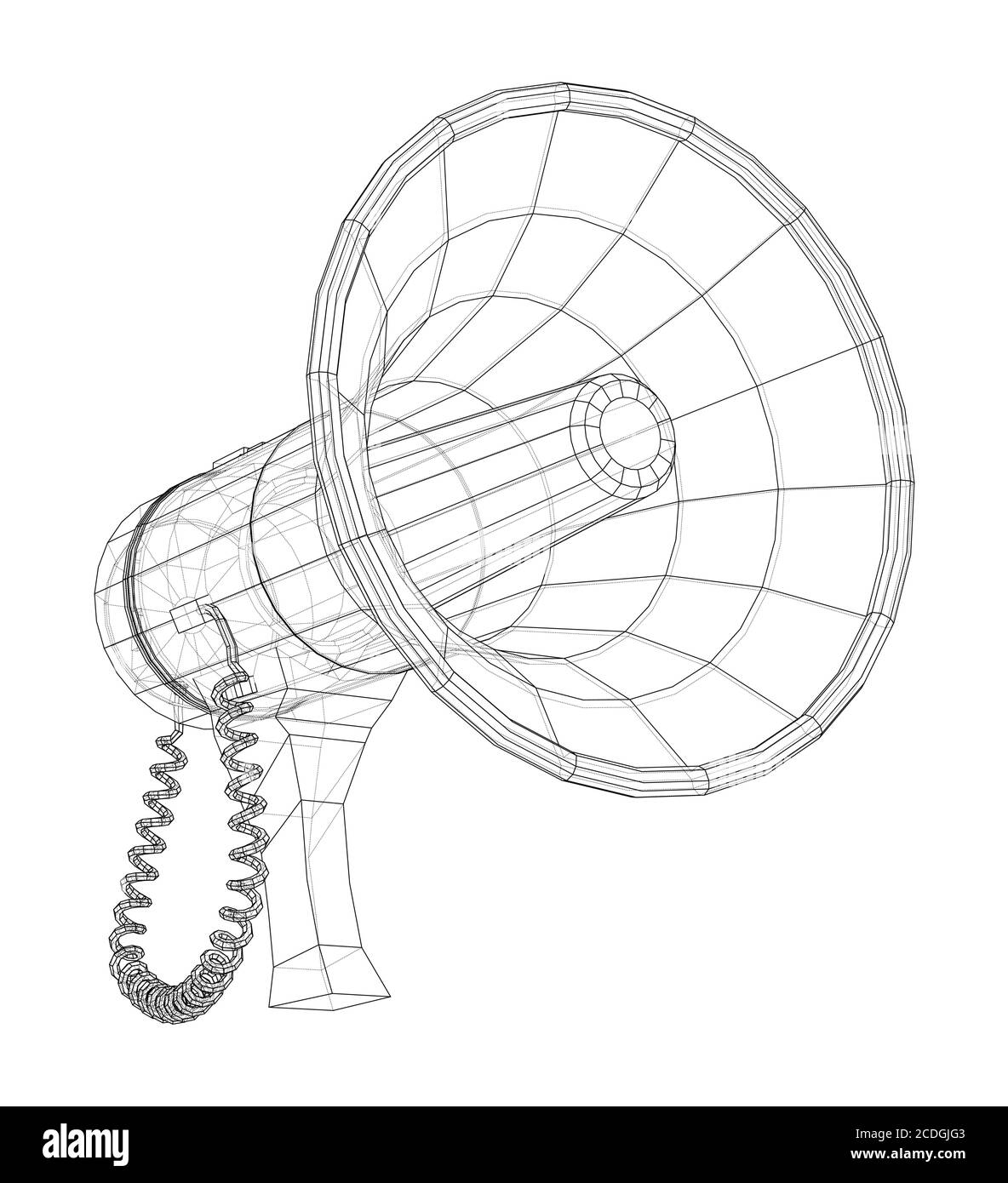 Megaphone concept outline. Vector Stock Vector Image & Art - Alamy