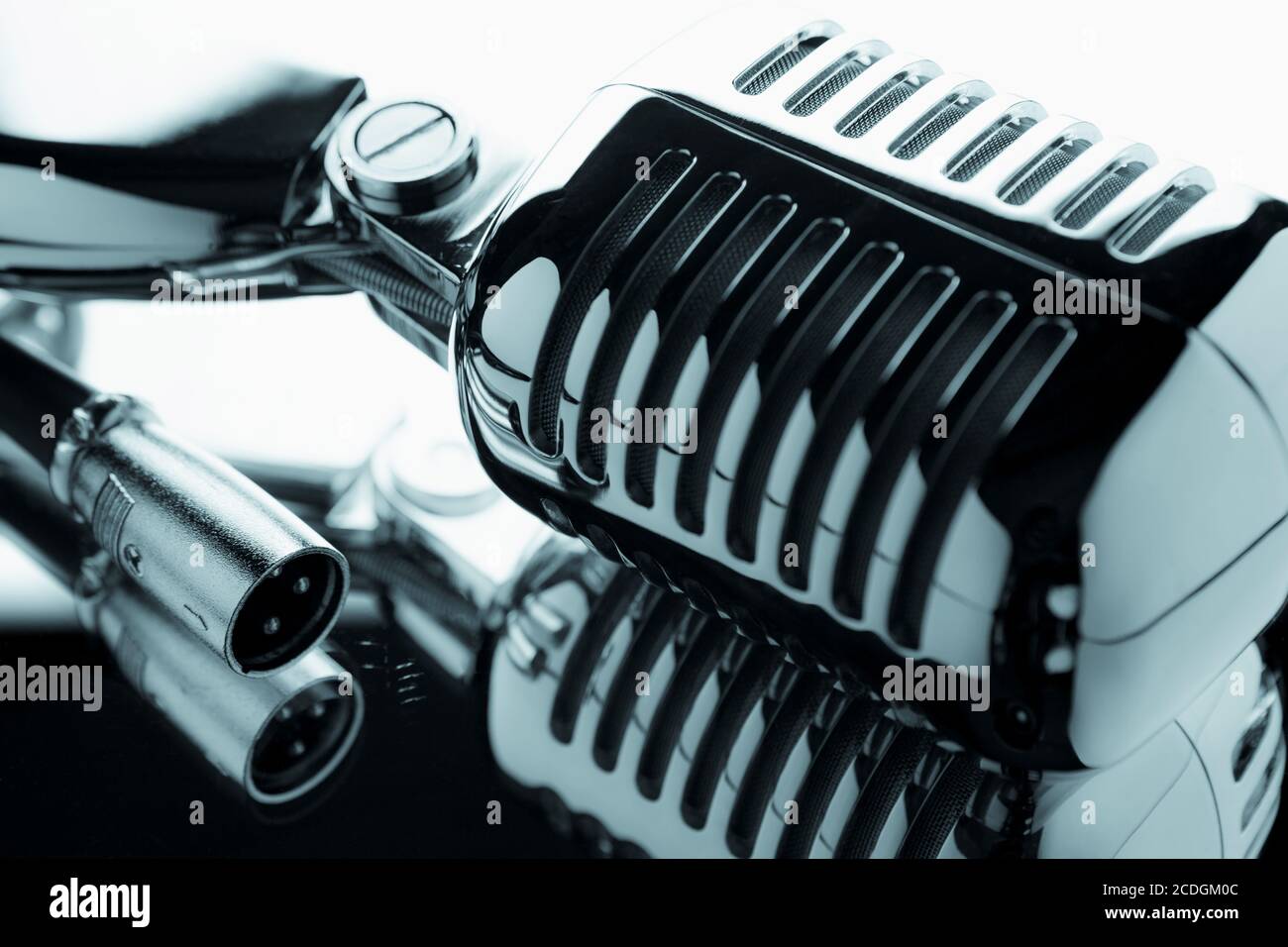 Steel vintage microphone hi-res stock photography and images - Alamy