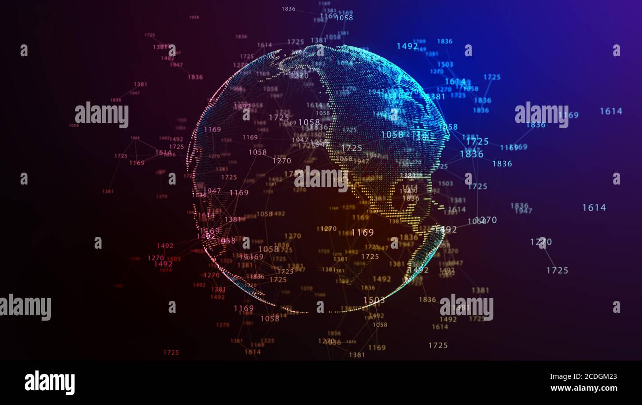 Earth Globe. Background with Light Effect. Global International ...