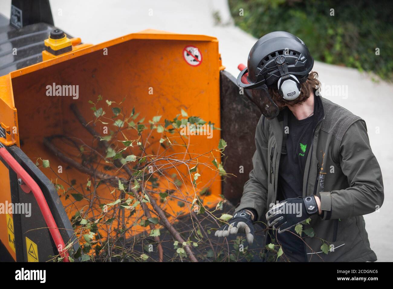 Forst tree shredder hi-res stock photography and images - Alamy