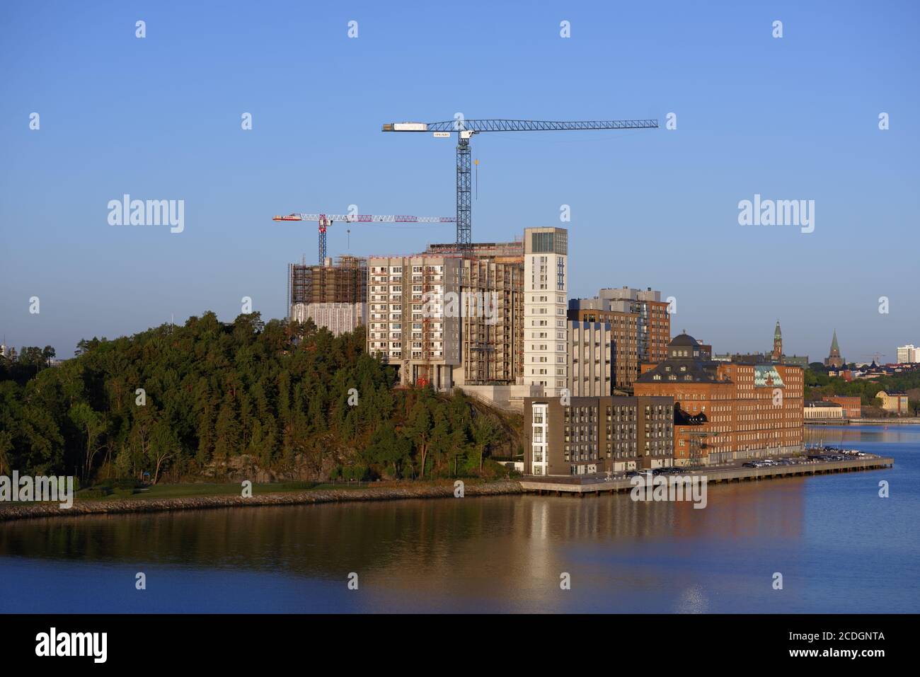 New residential buildings in Nacka municipality of Stockholm, Sweden ...