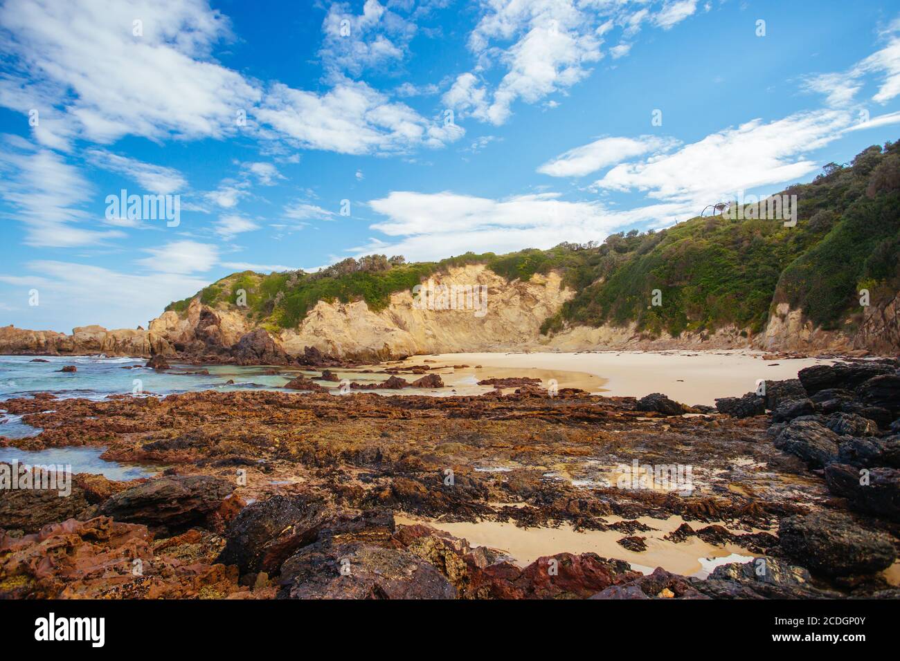 Glasshouse Rocks Beach in Narooma Australia Stock Photo - Alamy