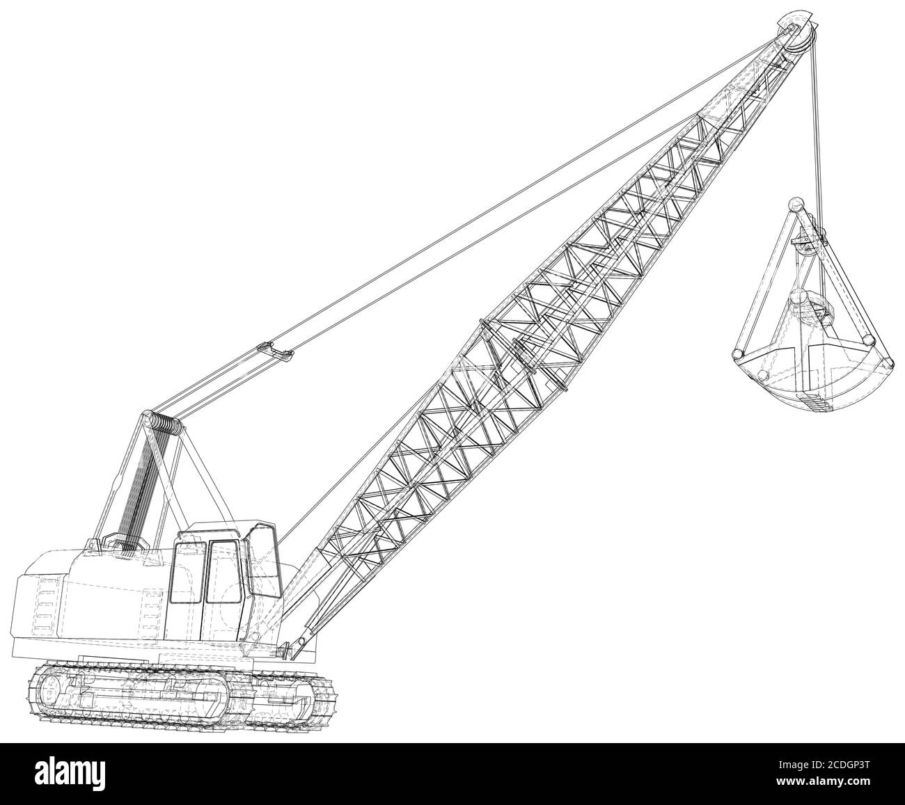 Industrial mining machine in Cut Out Stock Images & Pictures - Alamy