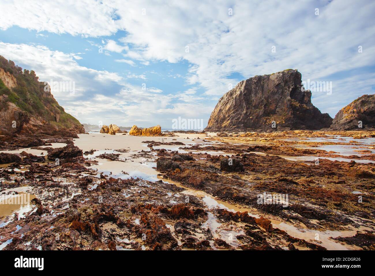 Glasshouse Rocks Beach in Narooma Australia Stock Photo - Alamy