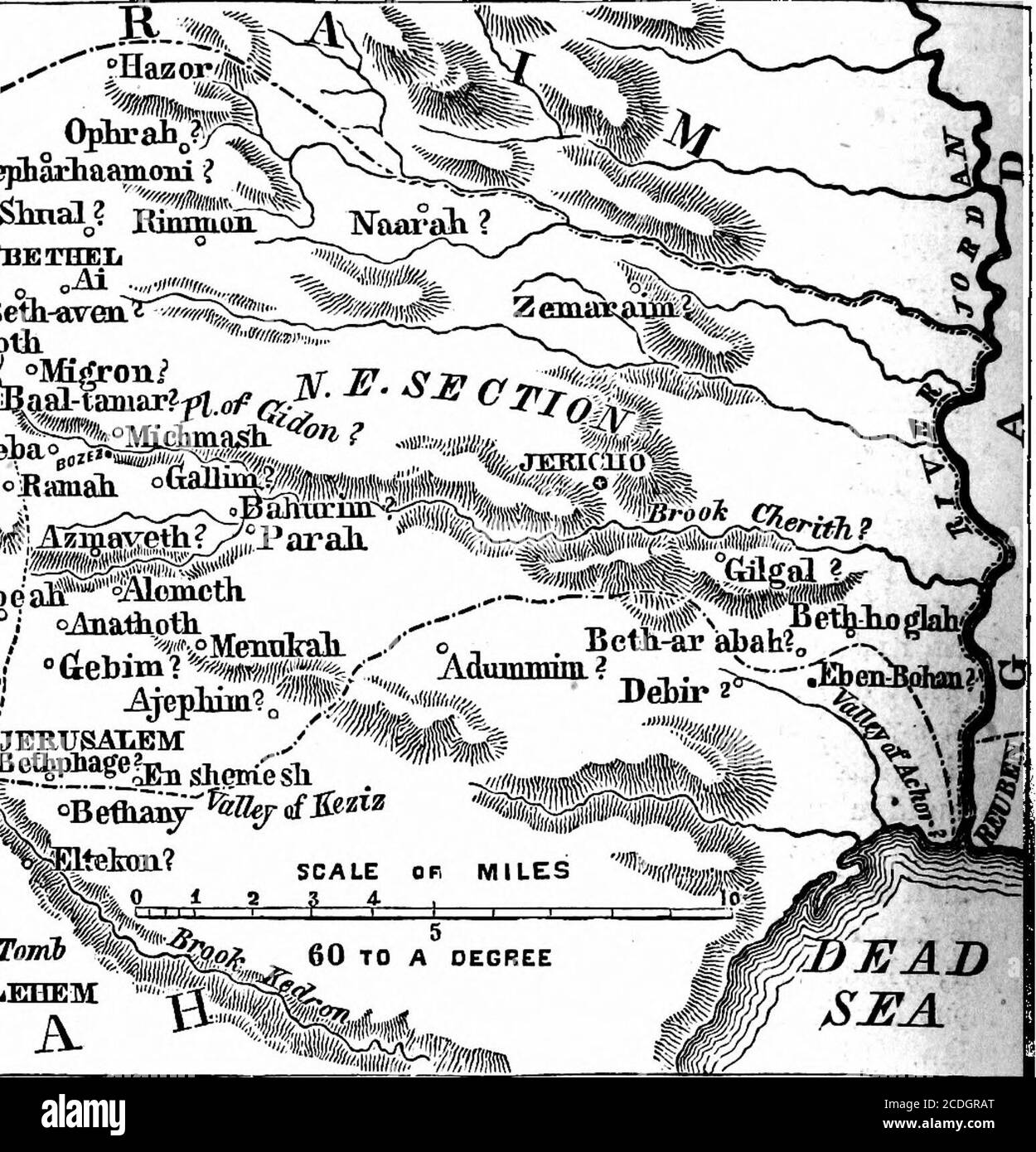 Tribe of benjamin map Black and White Stock Photos & Images - Alamy