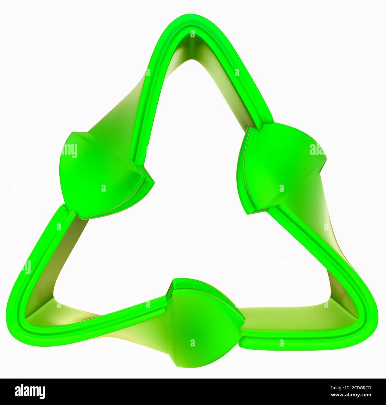 recycling and environment: green symbol isolated Stock Photo - Alamy