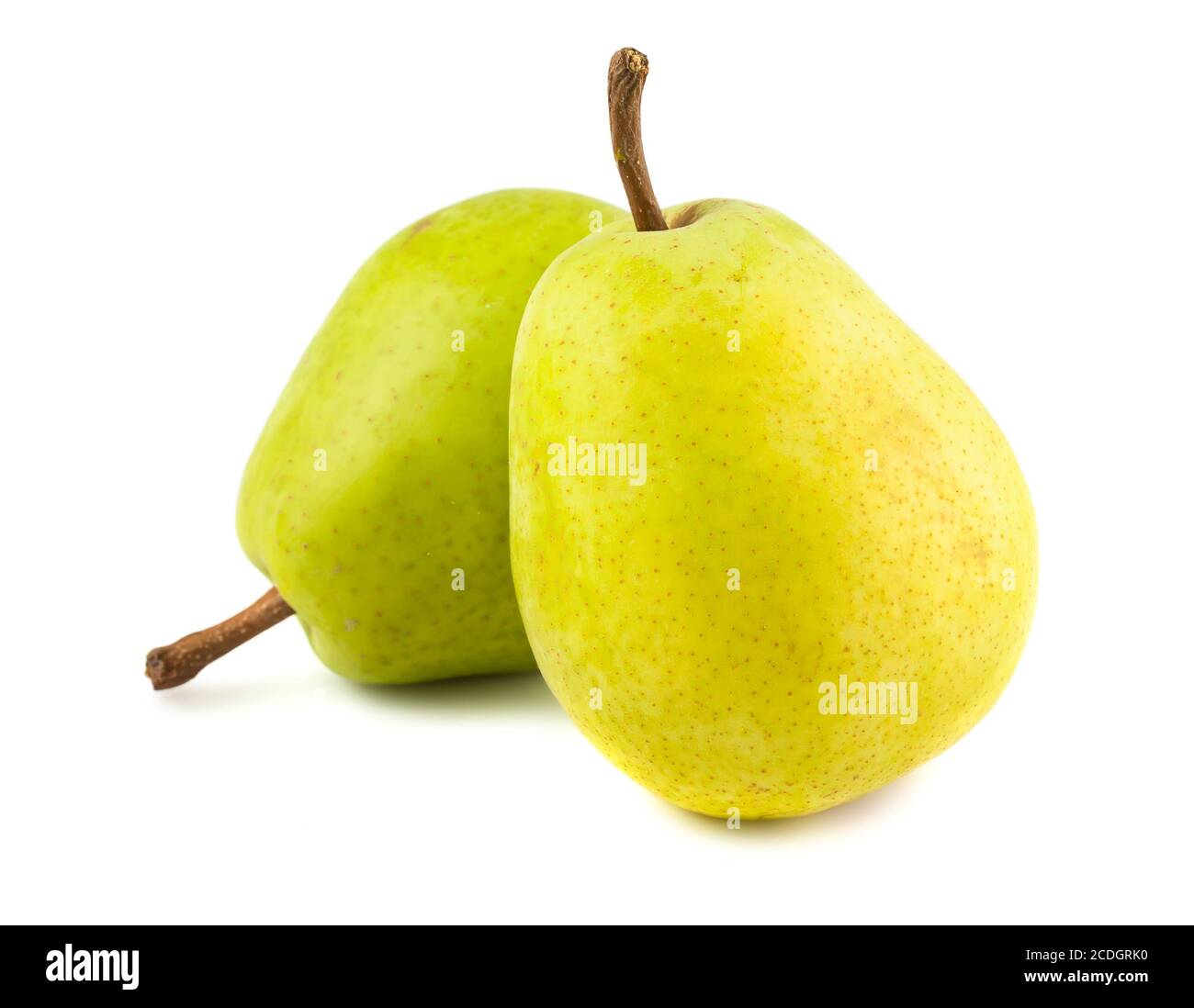 Two green pears Stock Photo - Alamy