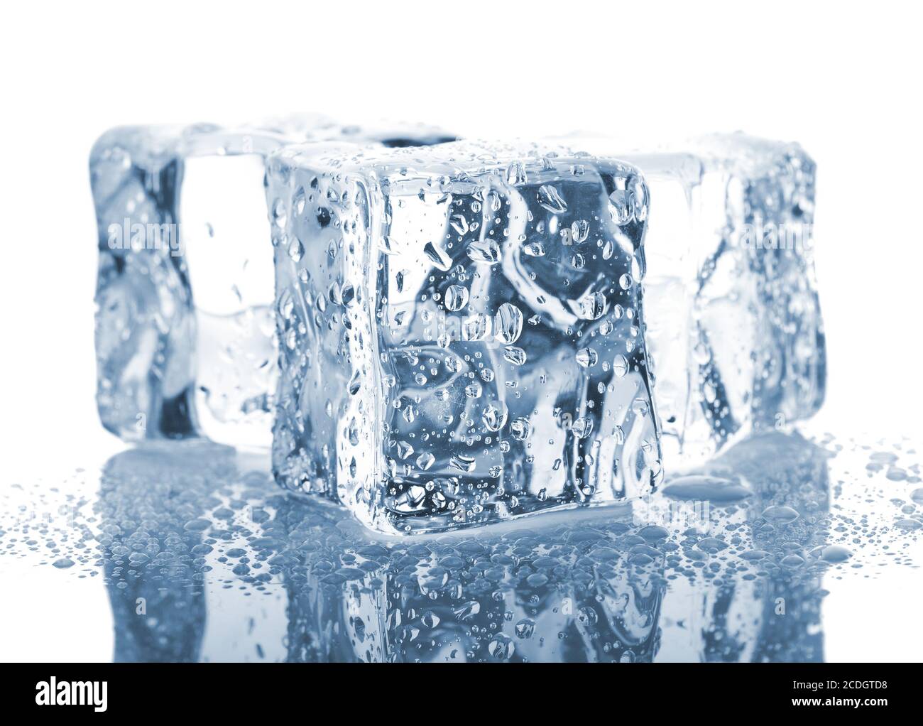 Three ice cubes Stock Photo - Alamy