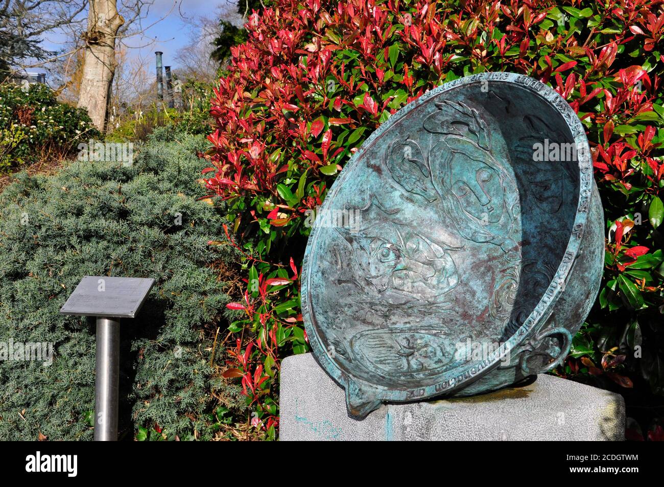 The Cauldron of the Dagda sculpture, representing Taste, in the Tralee ...
