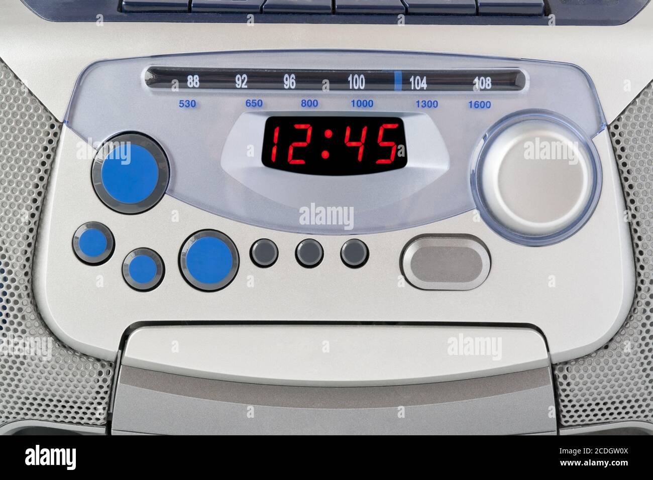 Abstract silver control panel Stock Photo - Alamy