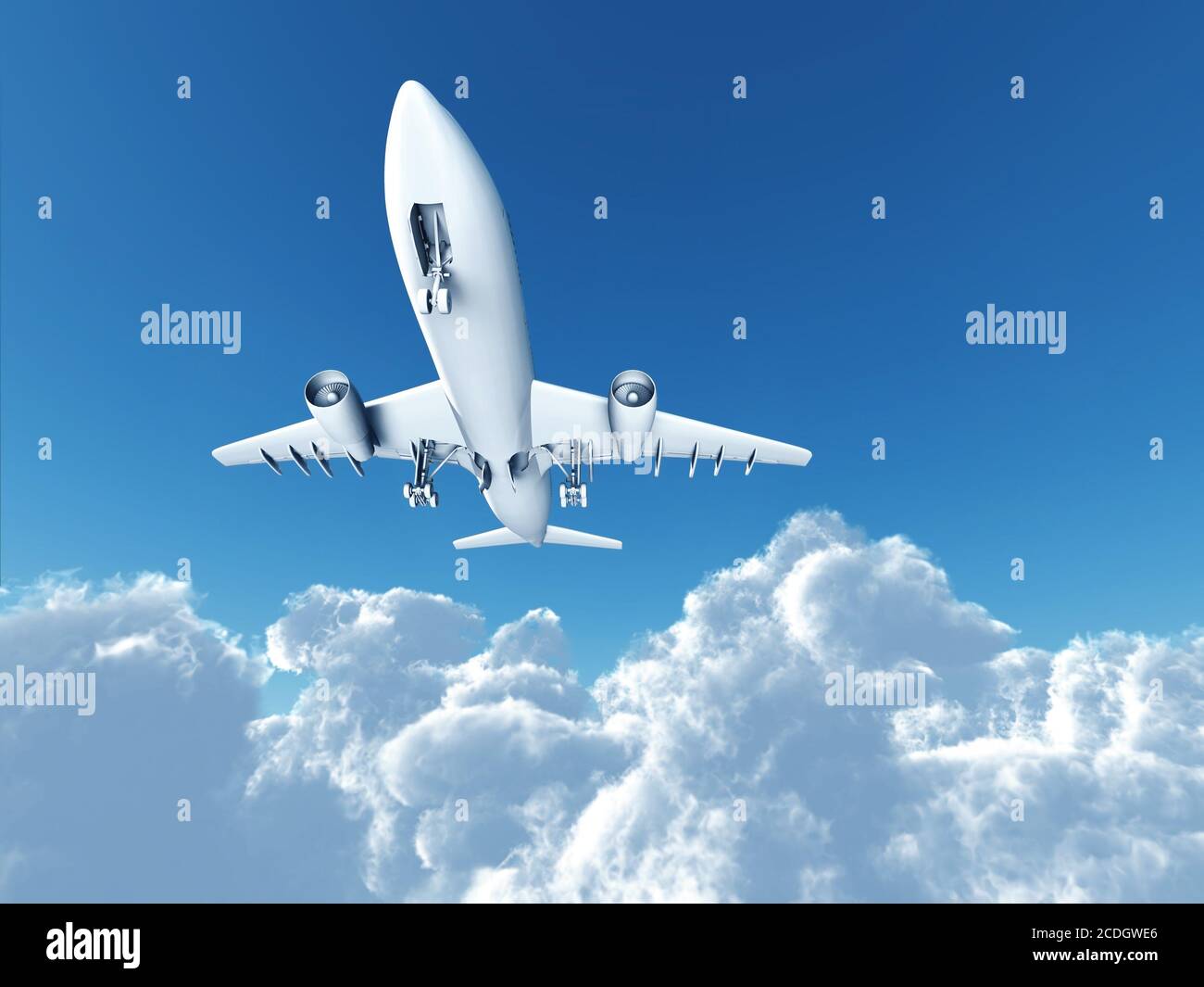 White plane hi-res stock photography and images - Alamy