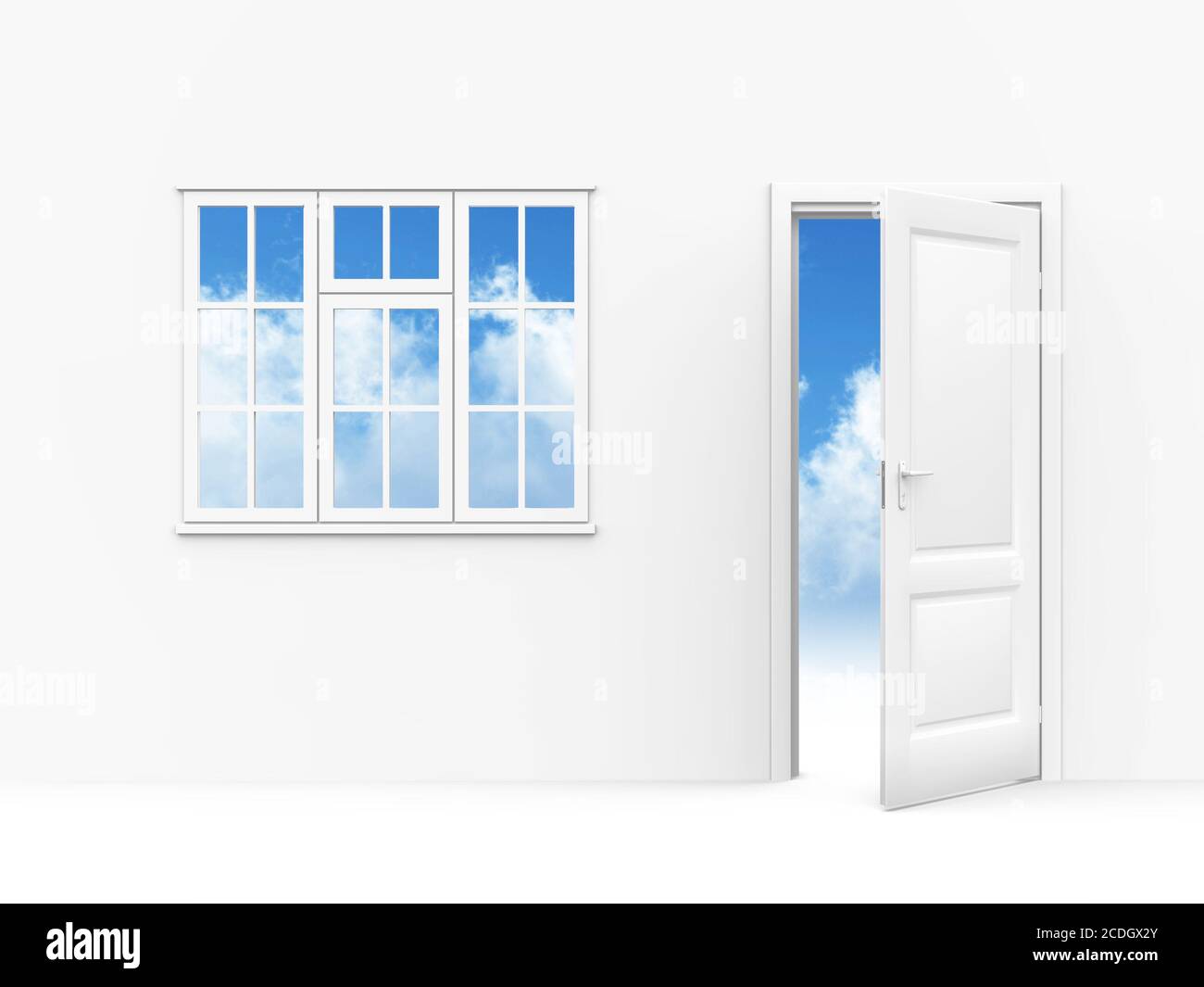 Open door sky Cut Out Stock Images & Pictures - Alamy