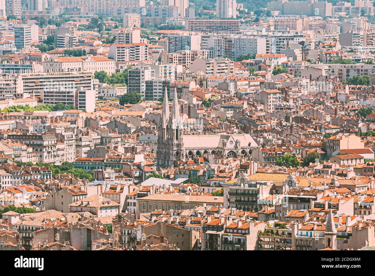 Cityscape of Marseille, France. Urban background Stock Photo - Alamy