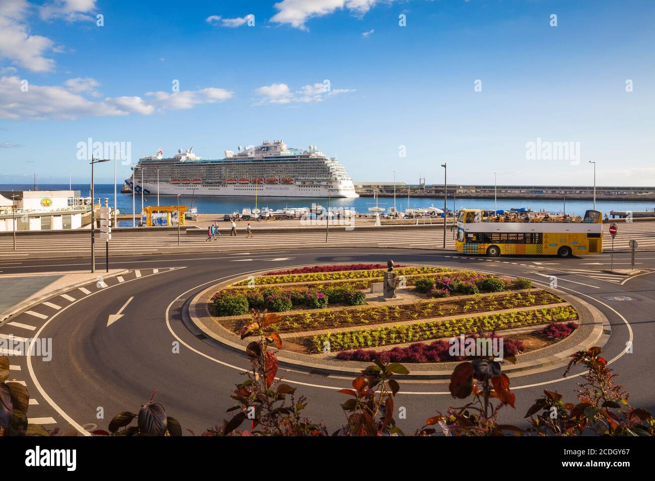 Portugal, Madeira, Funchal, View towards harbour Stock Photo - Alamy