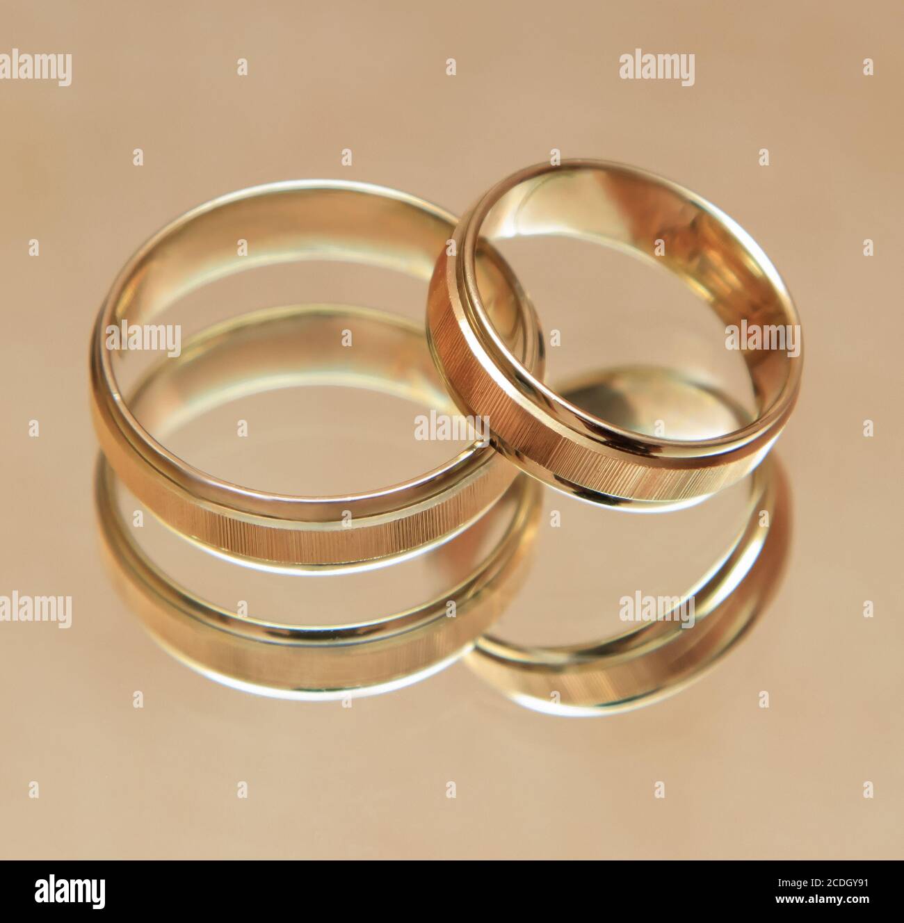 Two wedding rings Stock Photo - Alamy