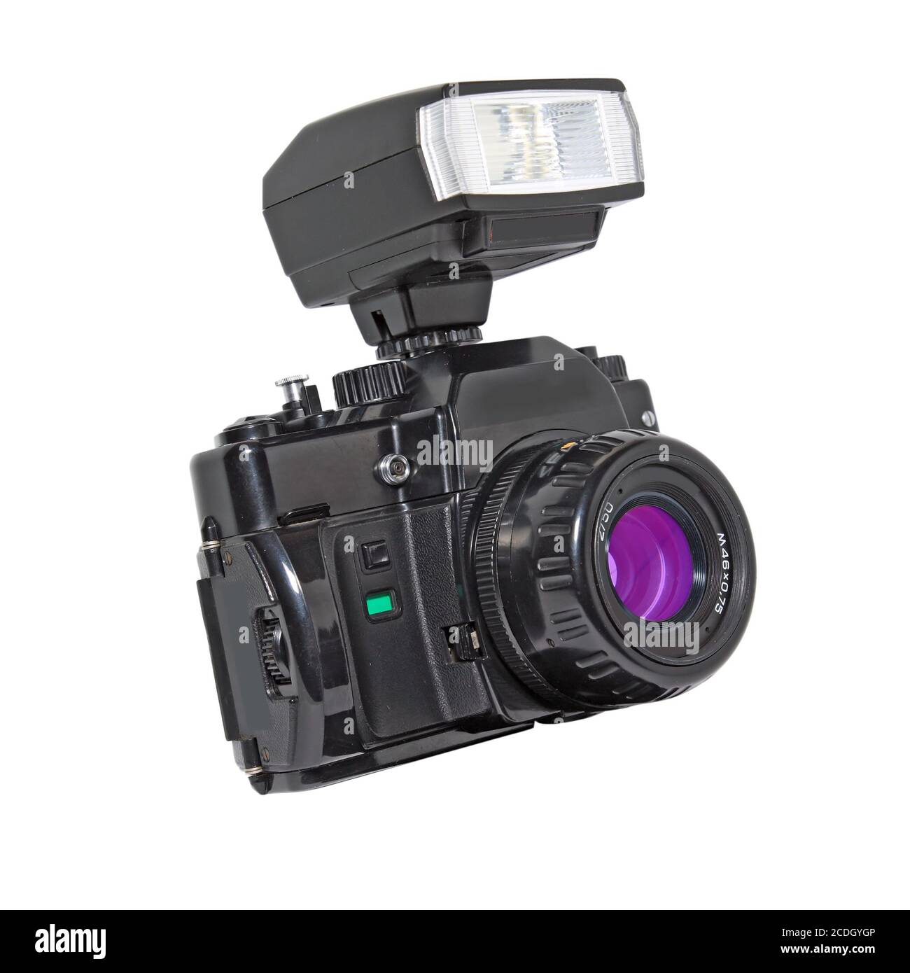 aging camera on white background Stock Photo - Alamy