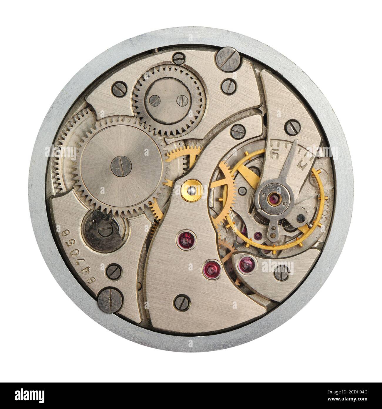 The mechanism of analog hours Stock Photo - Alamy