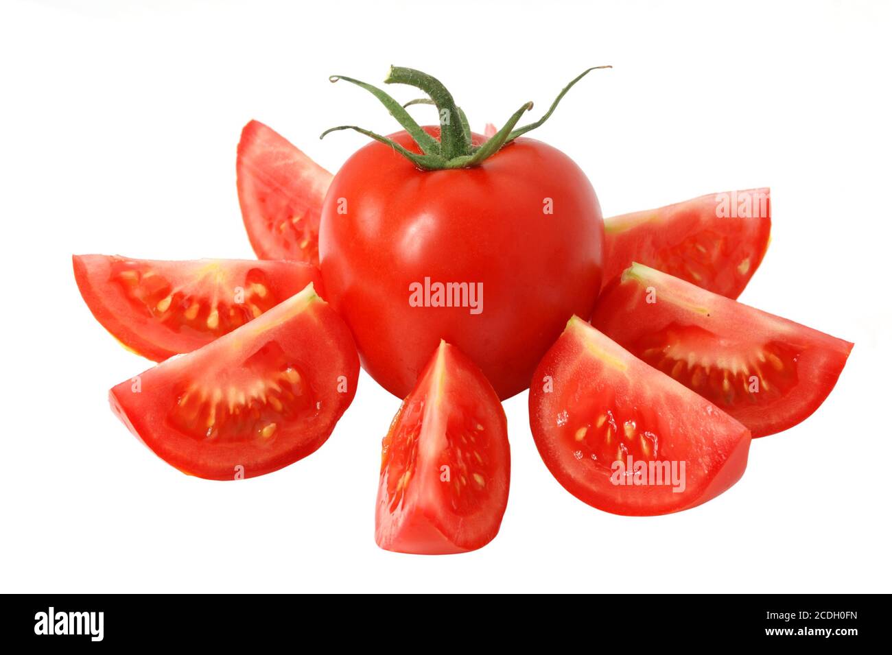 cut tomato isolated Stock Photo - Alamy