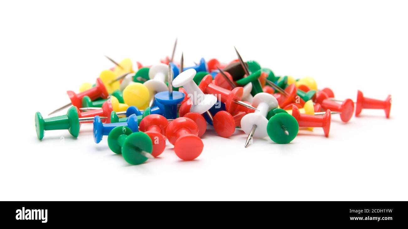 Draw pins Cut Out Stock Images & Pictures - Alamy