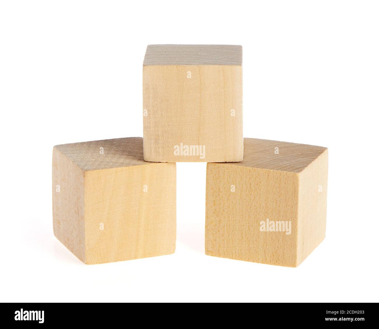 construction from wooden cubes Stock Photo - Alamy